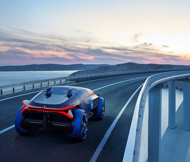 Citroën 19_19 | Electric concept car with futuristic design